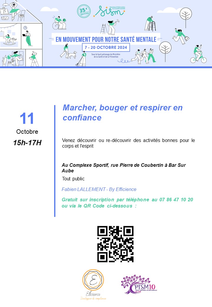 Marcher, bouger et respirer en confiance - SISM