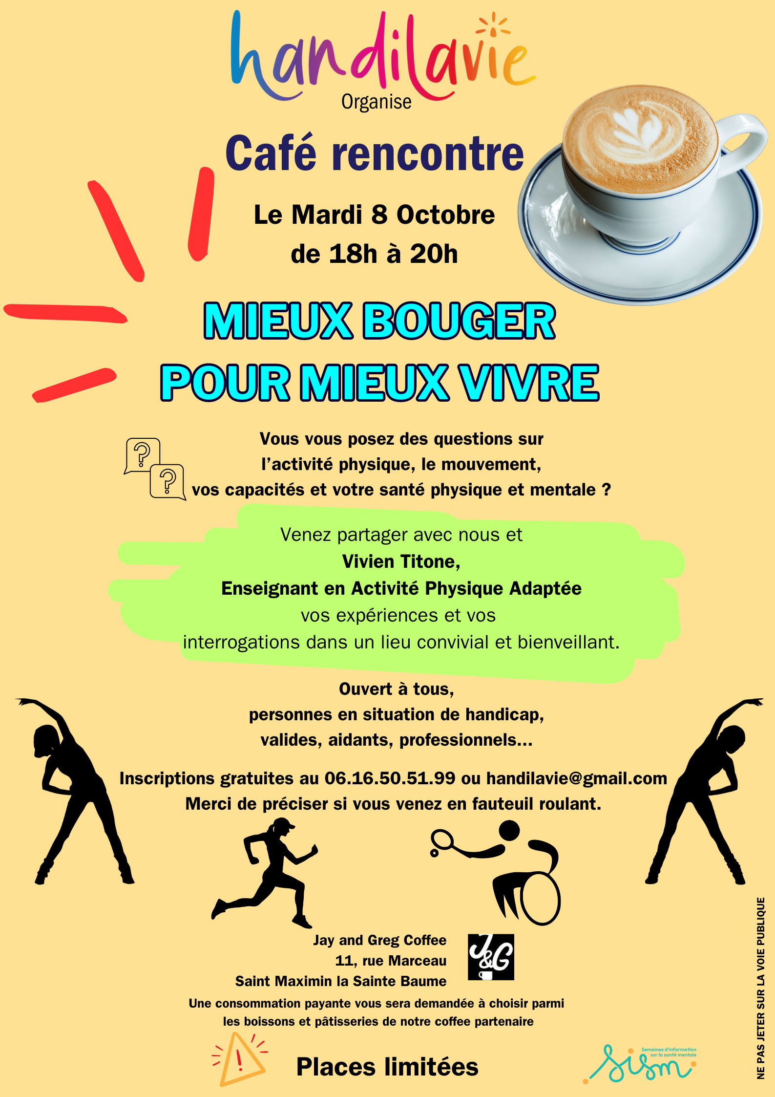 Café-rencontre "Mieux bouger pour mieux vivre" - SISM